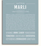 Marli | Name Art Print – Name Stories