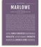 Marlowe | Name Art Print – Name Stories