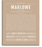 Marlowe | Name Art Print – Name Stories