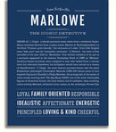 Marlowe | Name Art Print – Name Stories