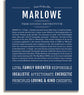 Marlowe | Name Art Print – Name Stories