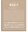 Marly | Name Art Print – Name Stories