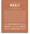 Marly | Name Art Print – Name Stories