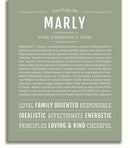 Marly | Name Art Print – Name Stories