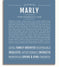 Marly Personalized Name Meaning Art Prints – Name Stories