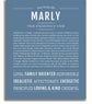 Marly | Name Art Print – Name Stories
