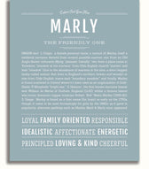 Marly | Name Art Print – Name Stories