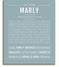 Marly | Name Art Print – Name Stories
