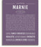 Marnie | Name Art Print – Name Stories