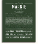 Marnie | Name Art Print – Name Stories