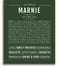 Marnie | Name Art Print – Name Stories