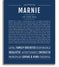 Marnie Personalized Name Meaning Art Prints – Name Stories