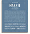 Marnie | Name Art Print – Name Stories