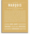 Marquis | Name Art Print – Name Stories