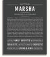Marsha | Name Art Print – Name Stories