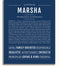 Marsha | Name Art Print – Name Stories