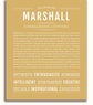 Marshall | Name Art Print – Name Stories