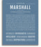 Marshall | Name Art Print – Name Stories