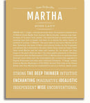 Martha | Name Art Print – Name Stories