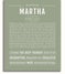 Martha Personalized Name Meaning Art Prints – Name Stories