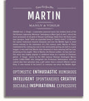 Martin | Name Art Print – Name Stories