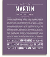 Martin | Name Art Print – Name Stories