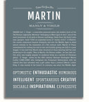 Martin | Name Art Print – Name Stories