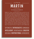 Martin | Name Art Print – Name Stories