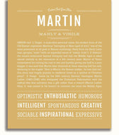 Martin | Name Art Print – Name Stories