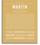 Martin | Name Art Print – Name Stories