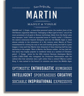 Martin | Name Art Print – Name Stories