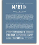 Martin | Name Art Print – Name Stories