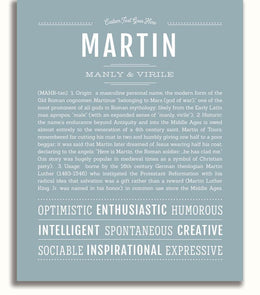 Martin | Name Art Print – Name Stories