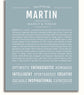 Martin | Name Art Print – Name Stories
