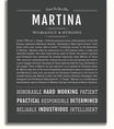 Martina | Name Art Print – Name Stories