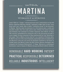 Martina | Name Art Print – Name Stories