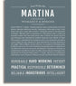 Martina | Name Art Print – Name Stories