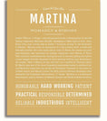 Martina | Name Art Print – Name Stories
