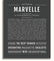 Marvelle Personalized Name Meaning Art Prints – Name Stories