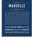 Marvelle | Name Art Print – Name Stories