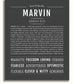 Marvin | Name Art Print - Personalized Custom Gifts – Name Stories