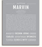 Marvin | Name Art Print - Personalized Custom Gifts – Name Stories