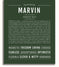 Marvin Personalized Name Meaning Art Prints – Name Stories