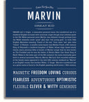 Marvin | Name Art Print - Personalized Custom Gifts – Name Stories