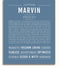 Marvin Personalized Name Meaning Art Prints – Name Stories