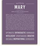 Mary | Name Art Print – Name Stories