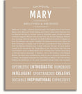 Mary | Name Art Print – Name Stories