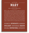 Mary | Name Art Print – Name Stories
