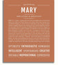 Mary Personalized Name Meaning Art Prints – Name Stories