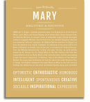 Mary | Name Art Print – Name Stories